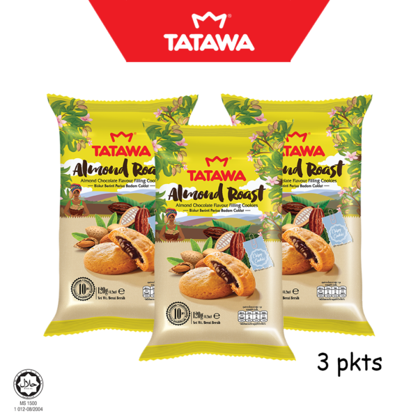 Tatawa Almond Roast: Almond Cookies with Soft Chocolate Filling [120g x ...