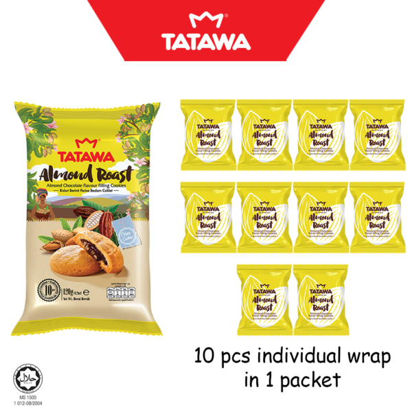 Tatawa Almond Roast: Almond Cookies with Soft Chocolate Filling [120g x ...