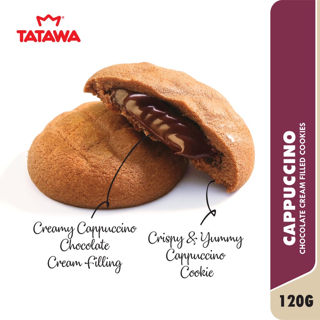 Tatawa Cappuccino: Chocolate Cream Cookies [120g x 3Packs] - Tatawa