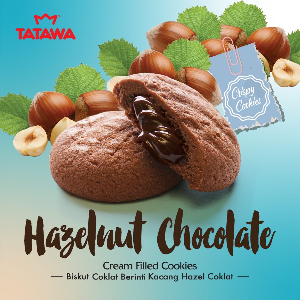 Tatawa Hazelnut: Chocolate Cream Cookies [120g x 3Packs] - Tatawa