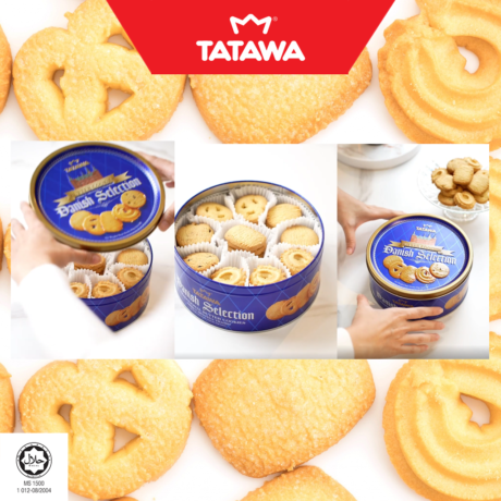 Tatawa Danish Selection Butter Cookies 454g - Tatawa