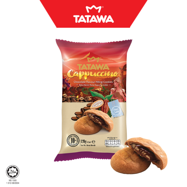 Tatawa Cappuccino: Chocolate Cream Cookies [120g] - Tatawa