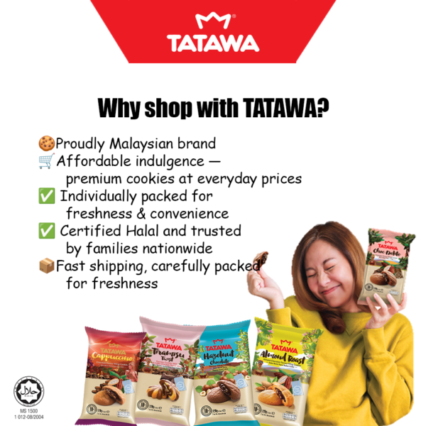 Tatawa Almond Roast: Almond Cookies with Soft Chocolate Filling [120g x ...